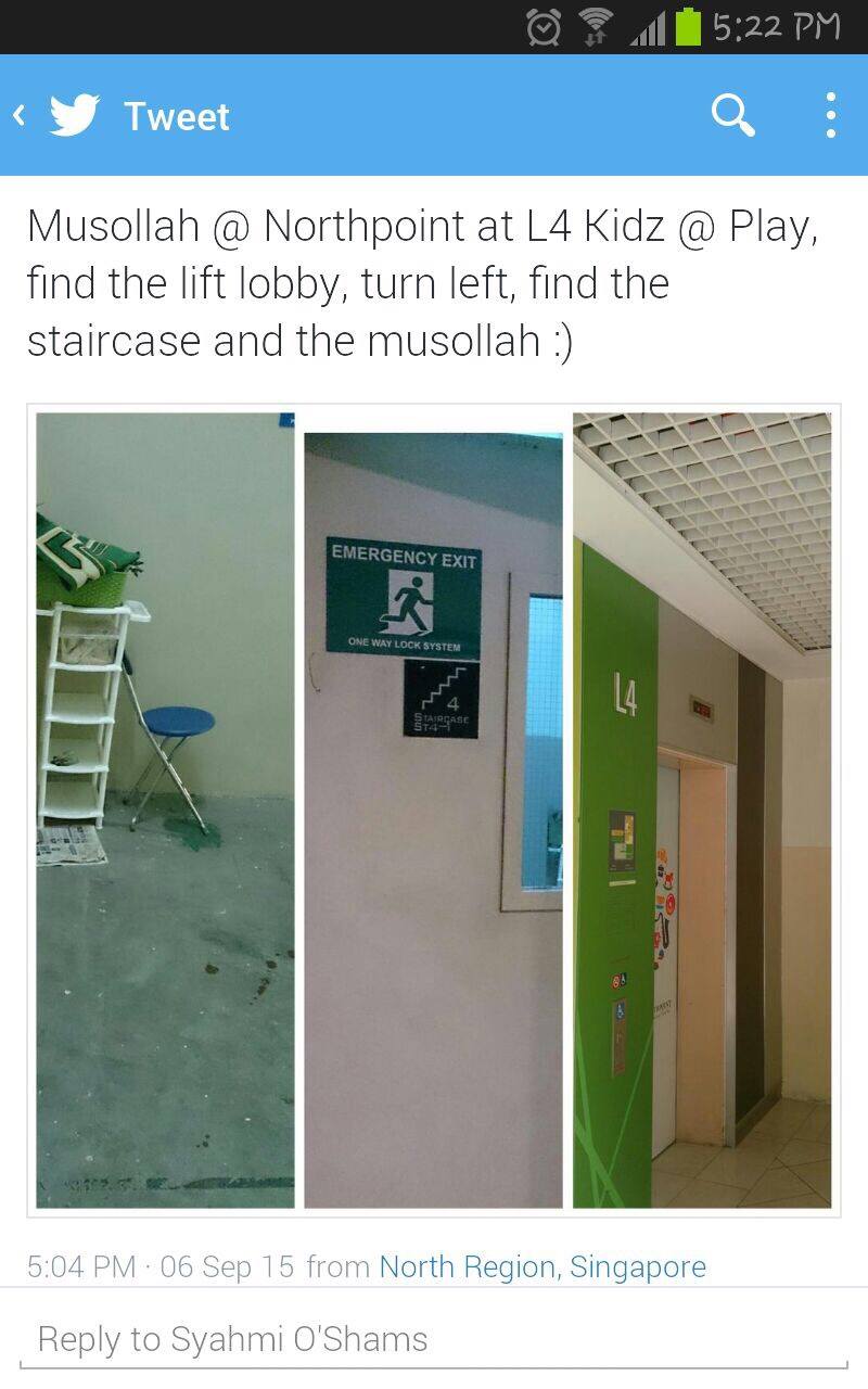 Musollahs In Singapore: Musollah At Northpoint