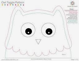 early play templates: Owl templates: cut and create