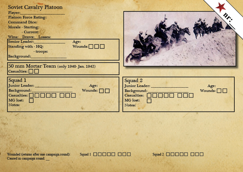 COC Soviet unit cards