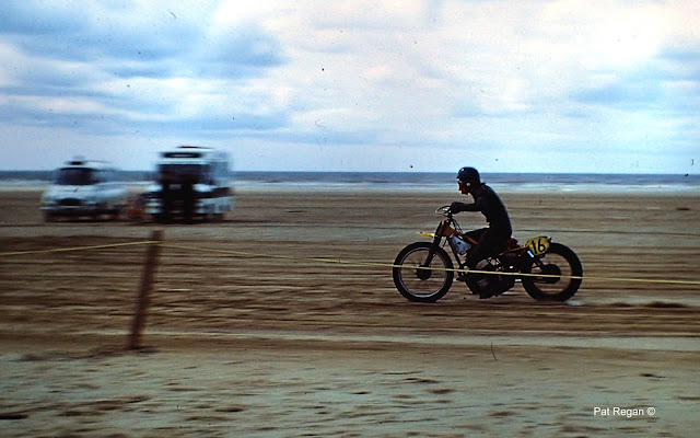 Motorcycle racing on Ainsdale Beach 1970s | OTS News - Southport