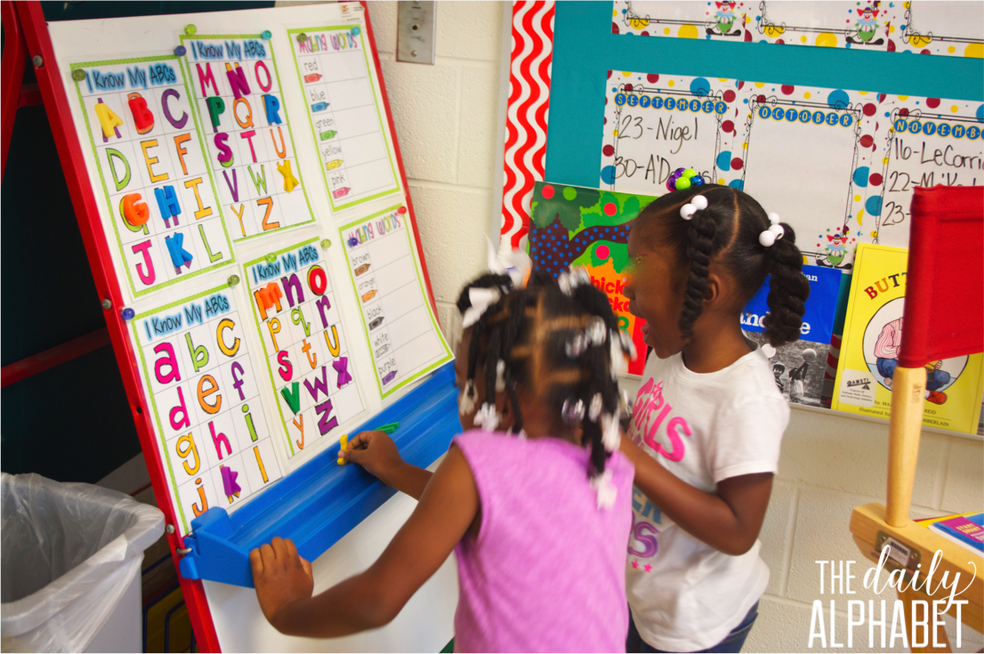 Beginning Centers in Kindergarten - The Daily Alphabet