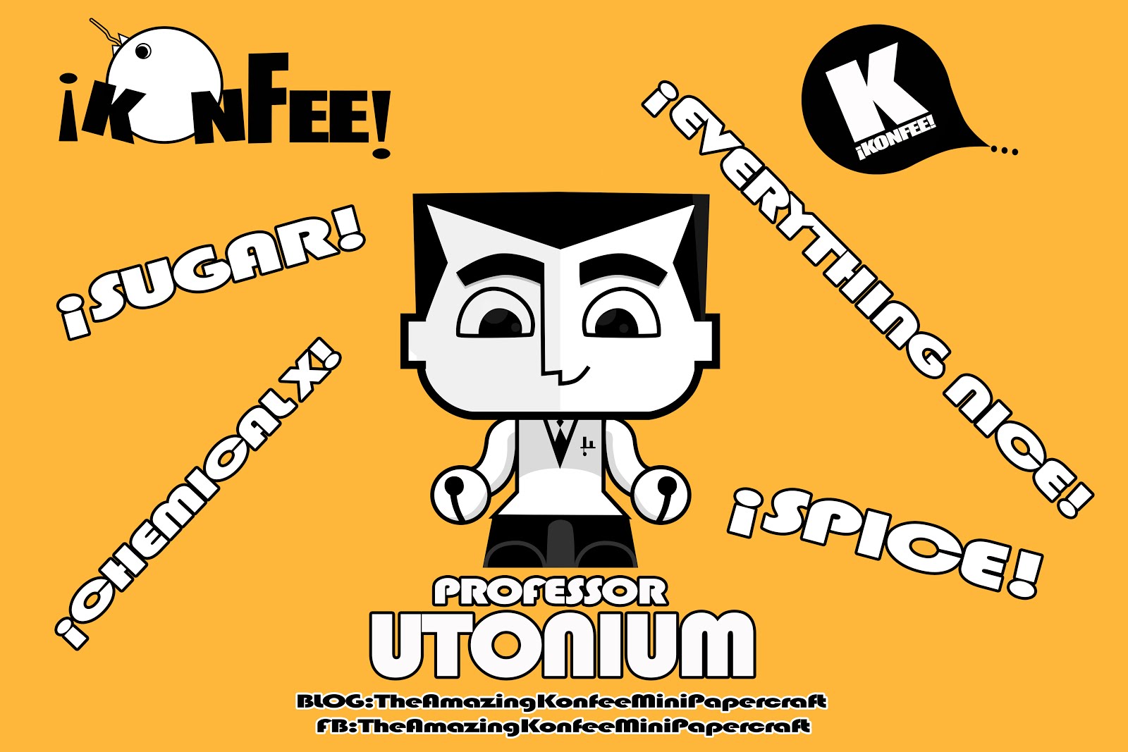The Amazing Konfee Mini Papercraft: PROFESSOR UTONIUM