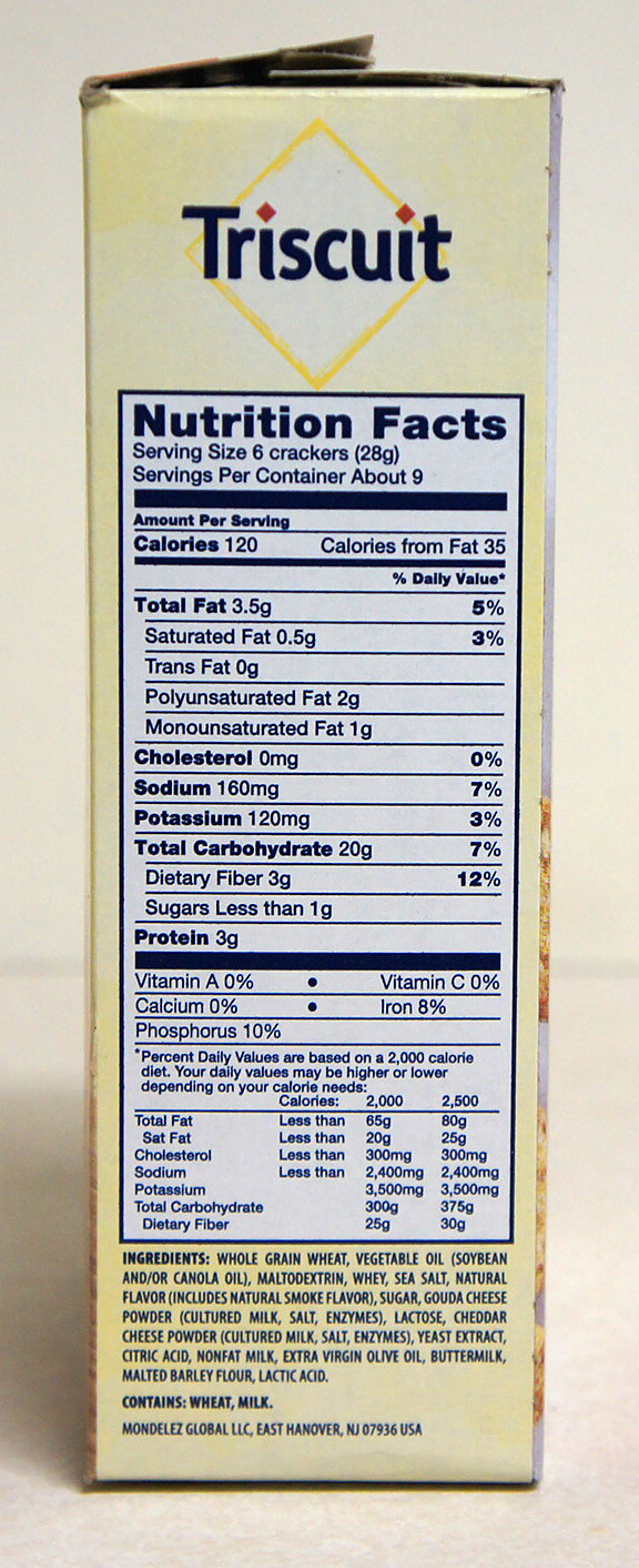 POUND EXCLAIM # !: Cracker Review: Nabisco Triscuit Smoked Gouda Flavor