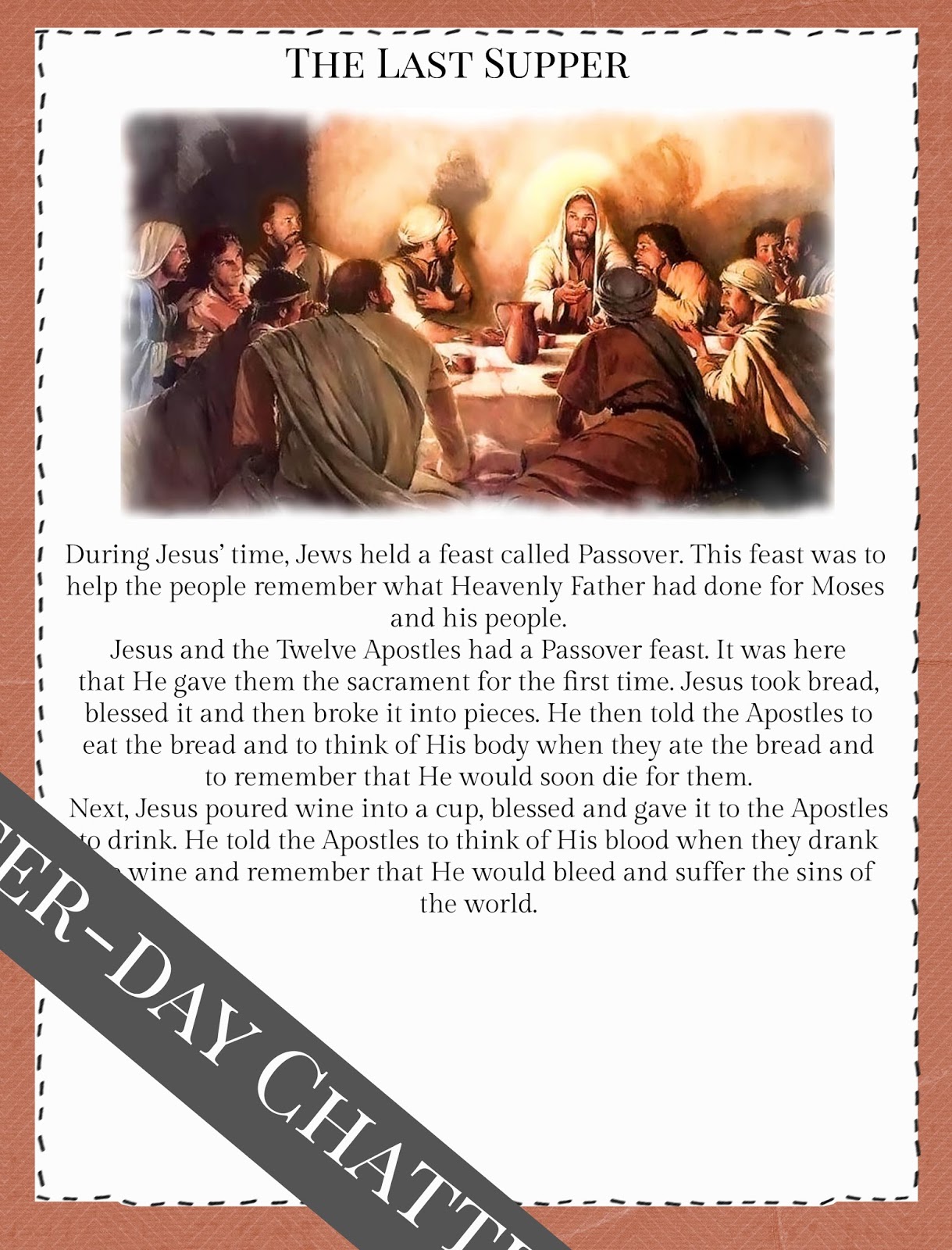 Latter-day Chatter: Primary 3, Lesson 32