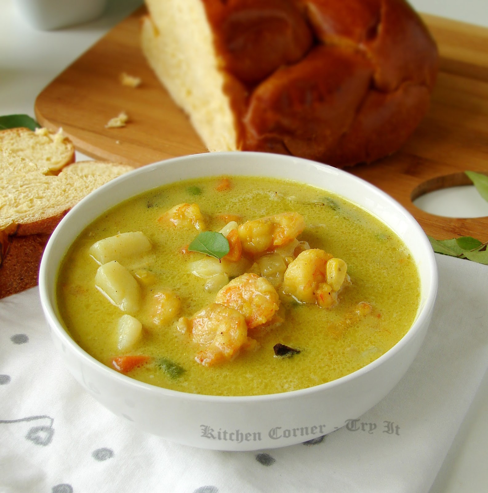 Prawns and Vegetable Stew with Coconut Milk