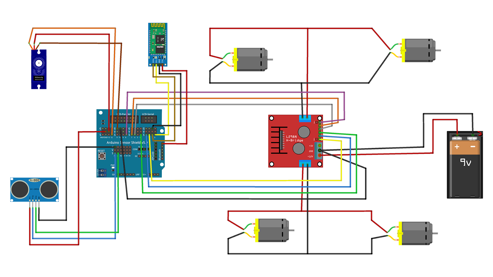 Arduino - Vladcontrol: Carro Robótico 4WD + Bluetooth