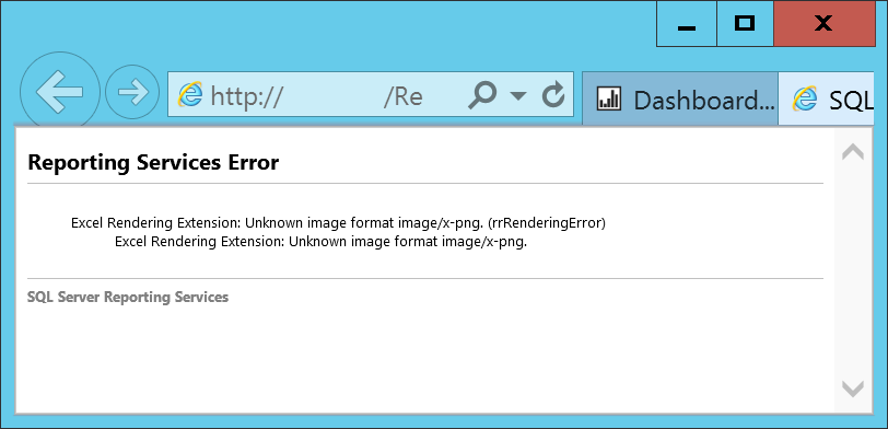 Microsoft BI Tools: SSRS Snack: Excel Rendering Extension Error