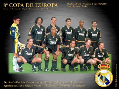 KITS CLASSICOS WE1O: REAL MADRID 2000 ( CAMPEÃO CHAMPIONS LEAGUE )