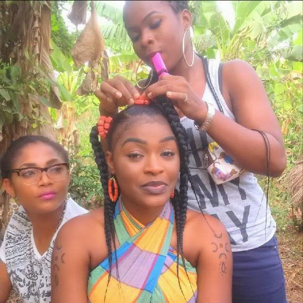 Photos: Chacha Eke Faani Rocks Maiden Look On New Nollywood Movie Set ...