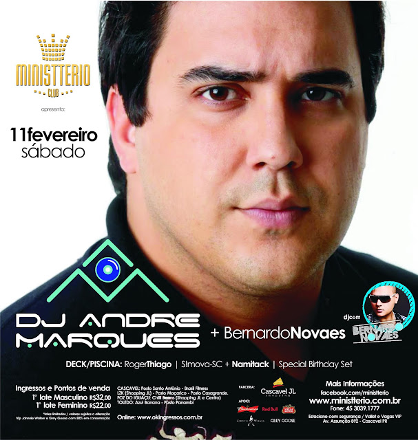 Ingressos à venda do DJ André Marques ~ Cascavel JL Shopping - Blog