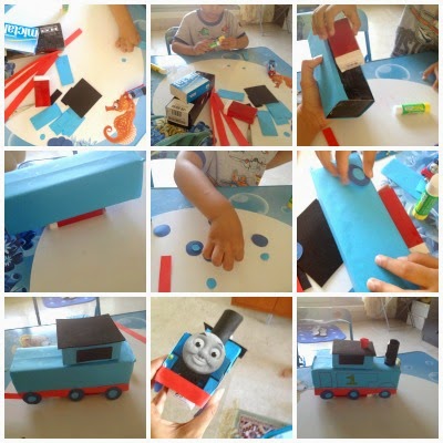 A Creative Project: Thomas and friends crafts- Thomas with recycled box ...
