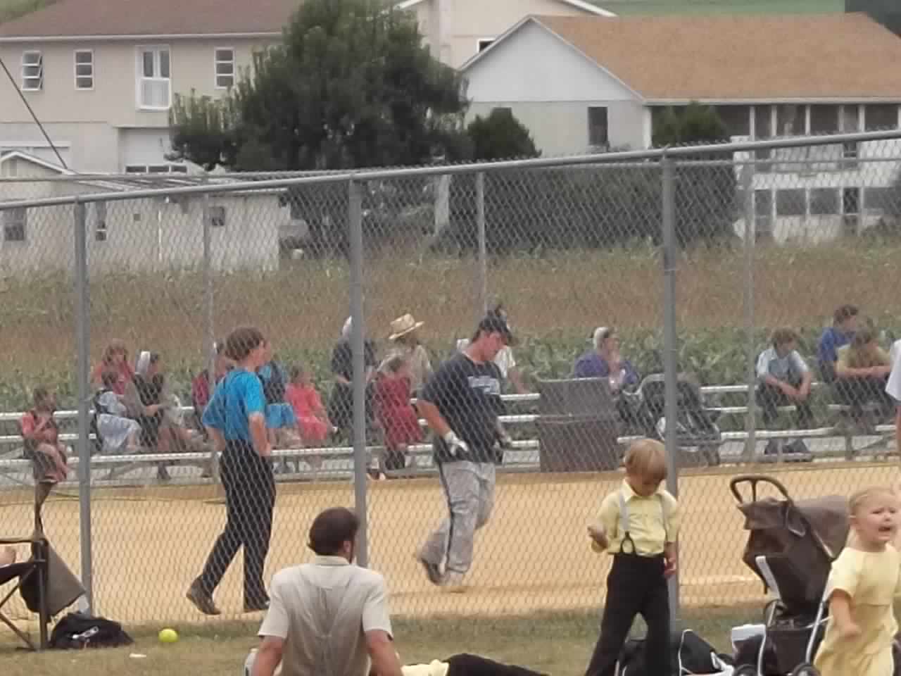 Pure Country Living: Amish baseball game part: 2
