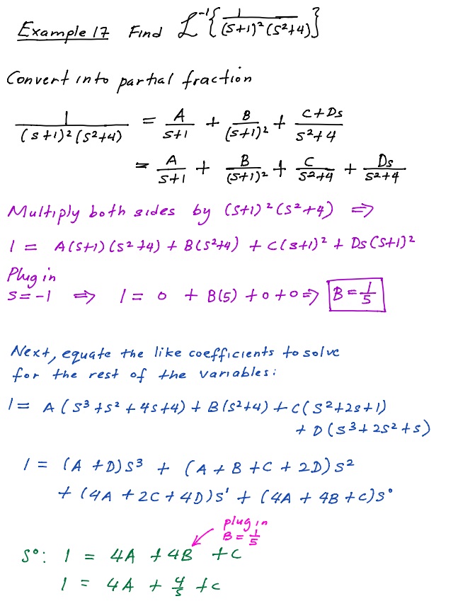 EEEC6440314 Signal and Systems: Laplace - Inversion using the first ...