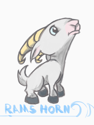 Ram's Horn: simple design for baby ram