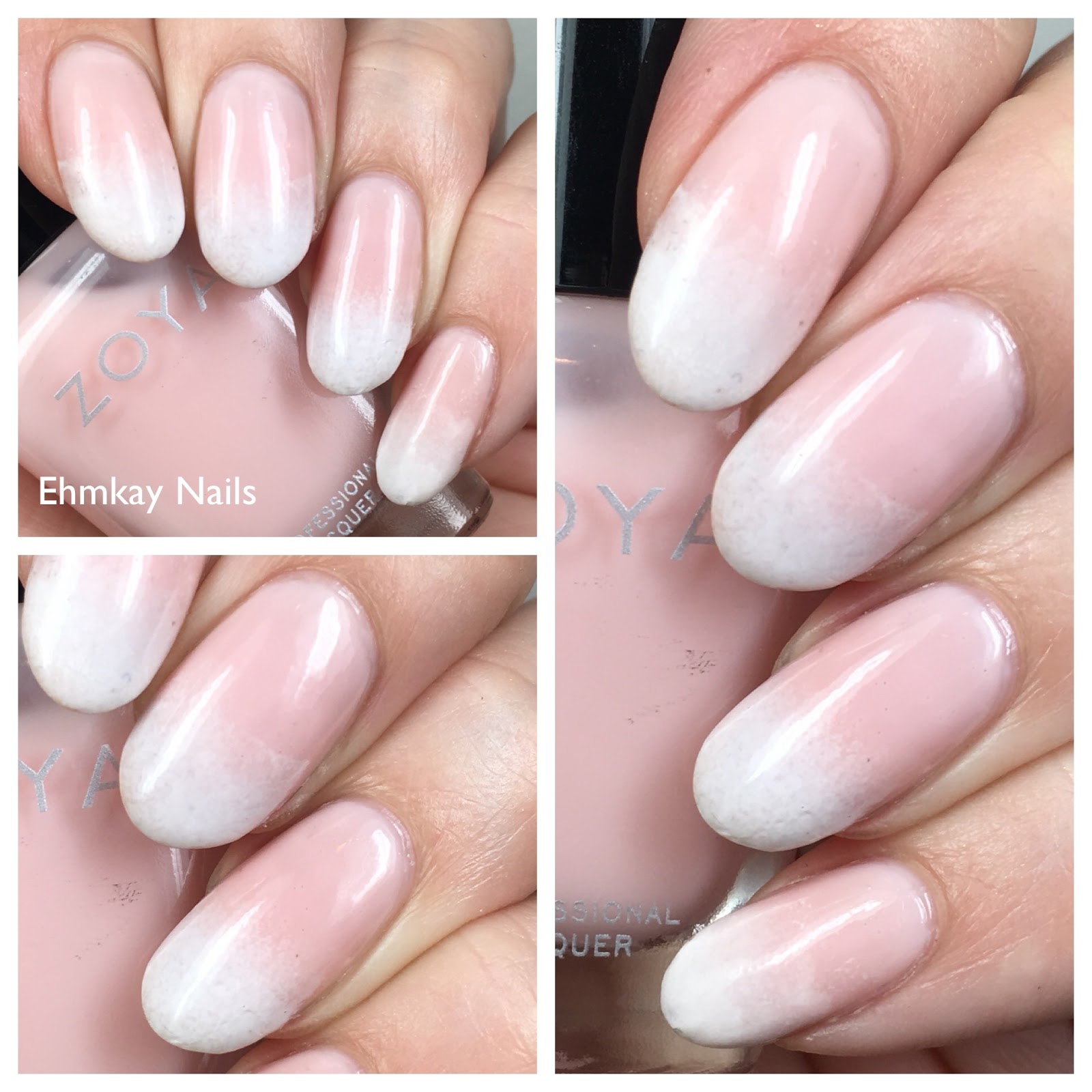 ehmkay nails: Zoya Bridal Bliss French Gradient