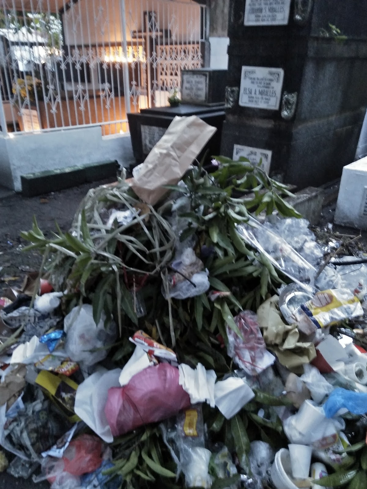 Environmental Watch Group Laments Garbage Left by Cemetery Visitors ...