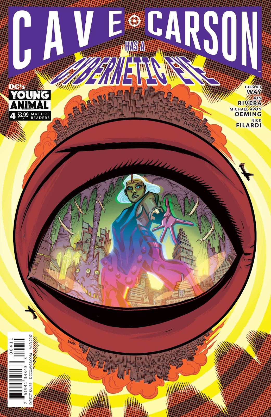 Weird Science DC Comics: PREVIEW: Cave Carson Has a Cybernetic Eye #4