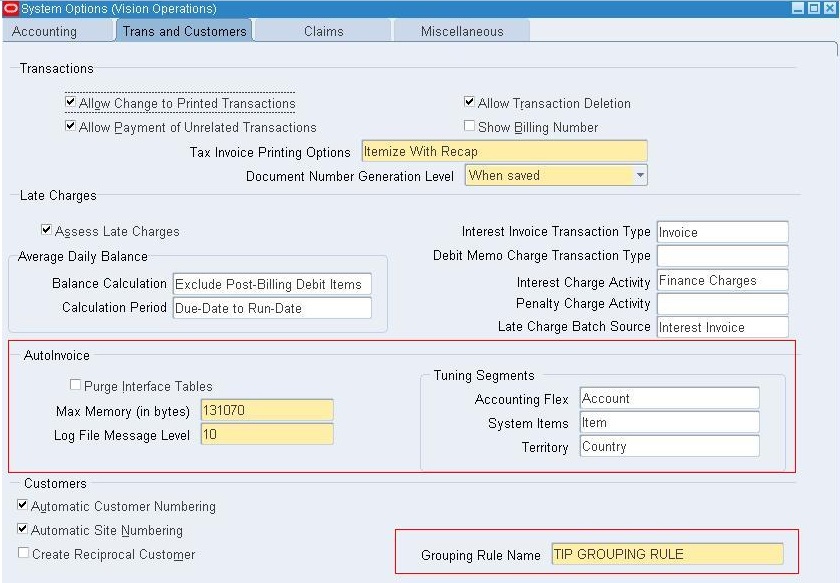 Autoinvoice Setup for R12 | Oracle Techno & Functional