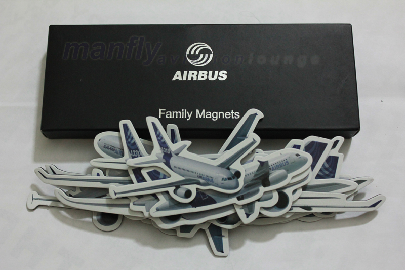 Manfly - Aviation Lounge: MFG0006 - Airbus Aircraft Family Magnet Set