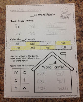 Mrs. Thomson's Primary Printables: Literacy