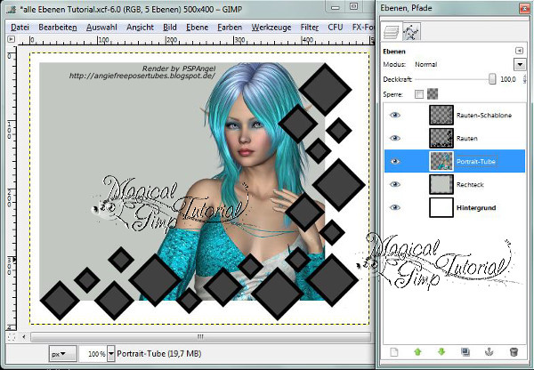 Magical Gimp-Tutorial: Gimp Tutorial "Matrix"