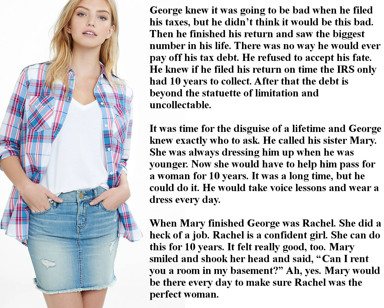 Krazy Kay's TG Captions and Swaps: Rachel Can Hide Forever