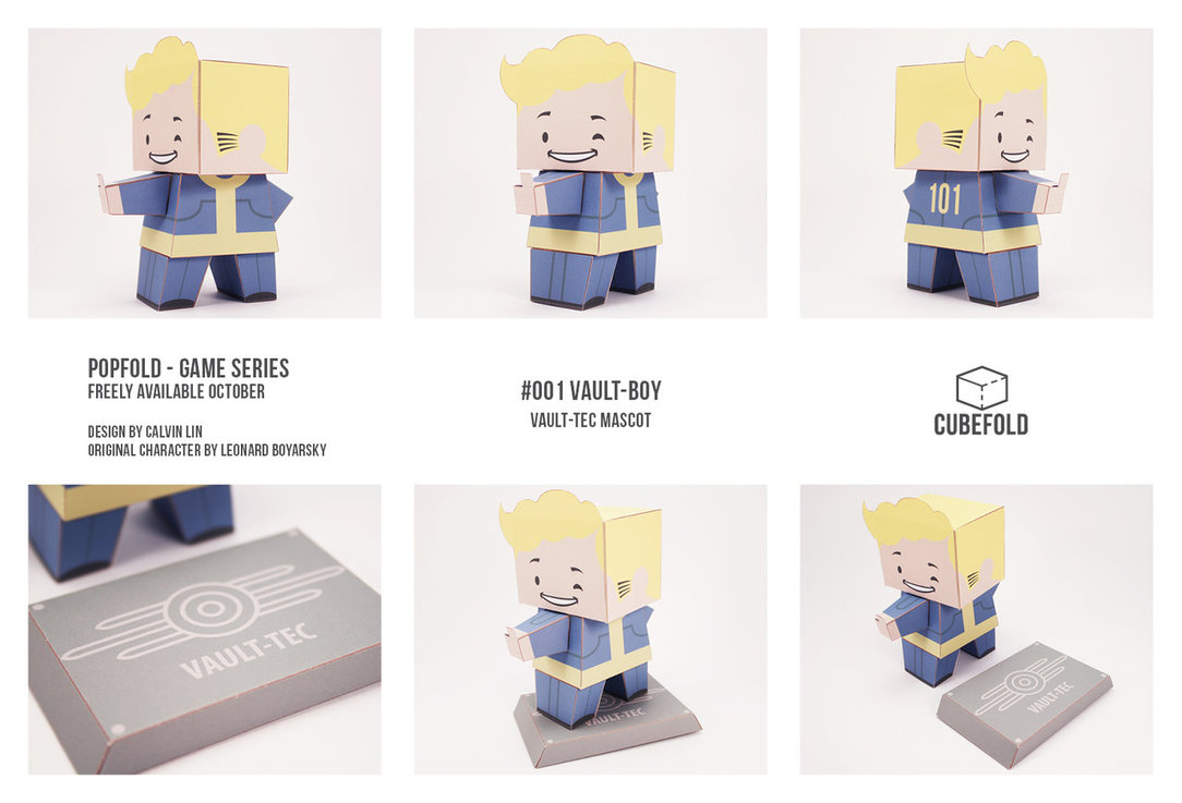 Fallout Papercraft Kawaii Fallout Fallout Papercraft Vault Boy | Images ...