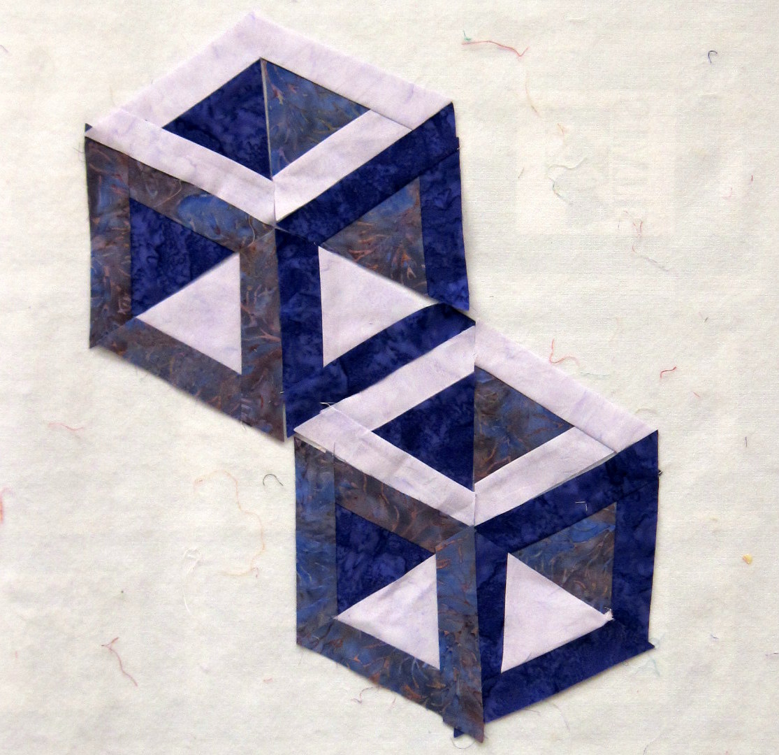 Jean's Quilting Page: Cubes, cubes and more cubes....