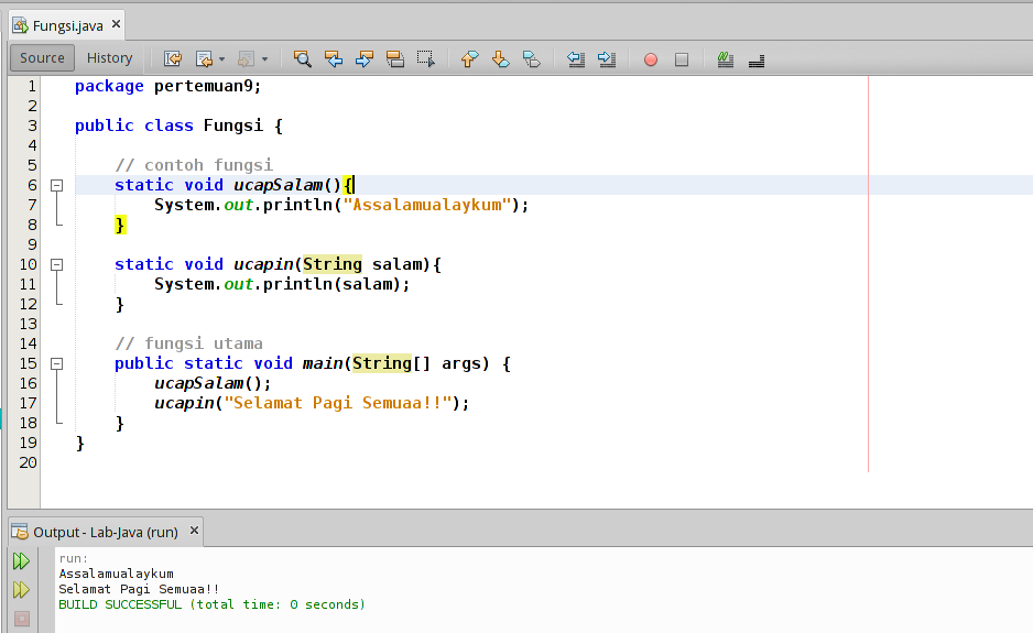 Contoh program array multidimensi dengan java - aslcomm