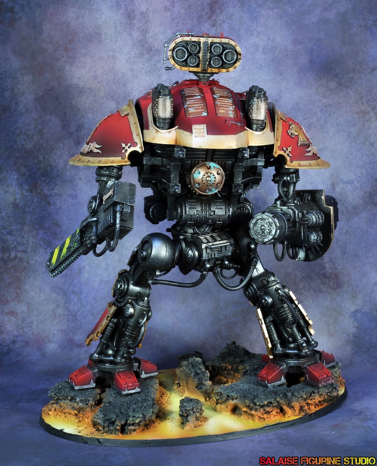 [Painting commission] Imperial knight, adeptus custodes allié.