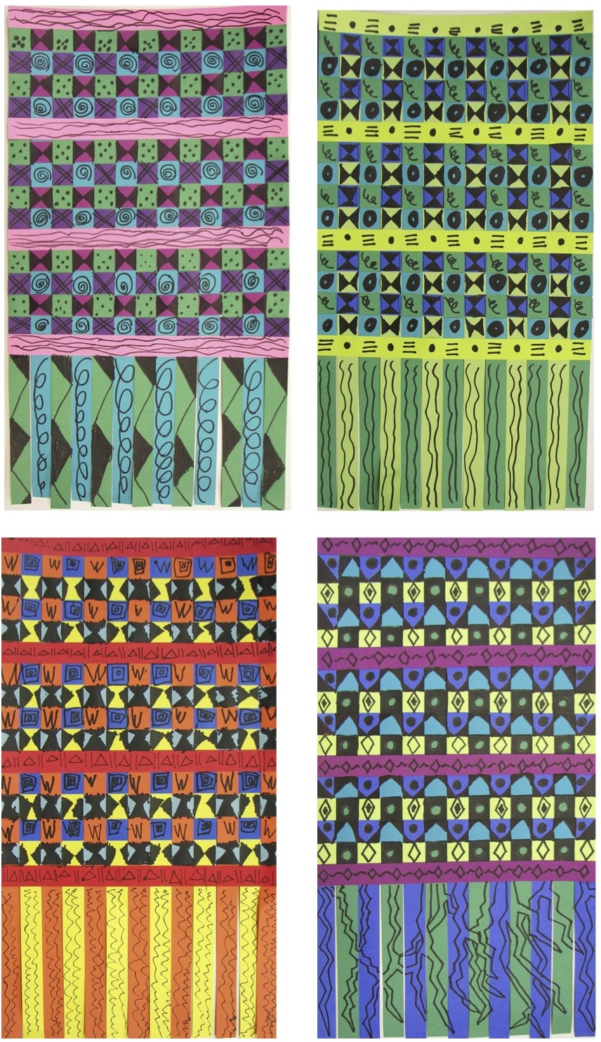 The Rolling Artroom: Paper Weaving Design (4-6 Grade)