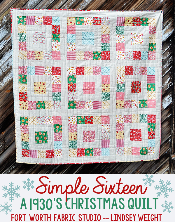 Fort Worth Fabric Studio: Simple Sixteen Free Quilt Pattern