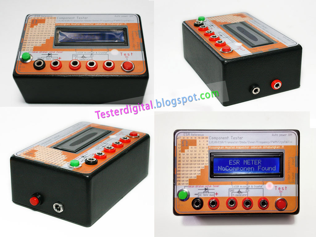 Komponen Tester - ESR meter - ZENER Tester - Transistor tester - LCR ...
