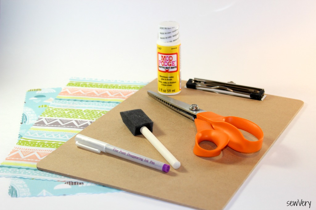 sewVery: DIY Fabric Clipboard