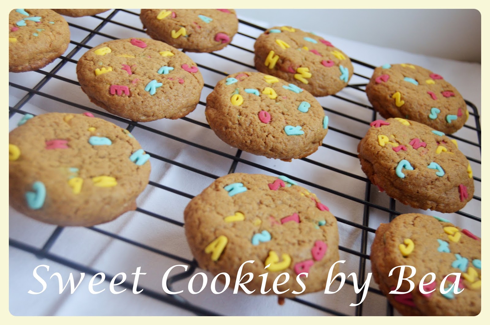 Sweet Cookies by Bea: Cookies de letras y speculoos