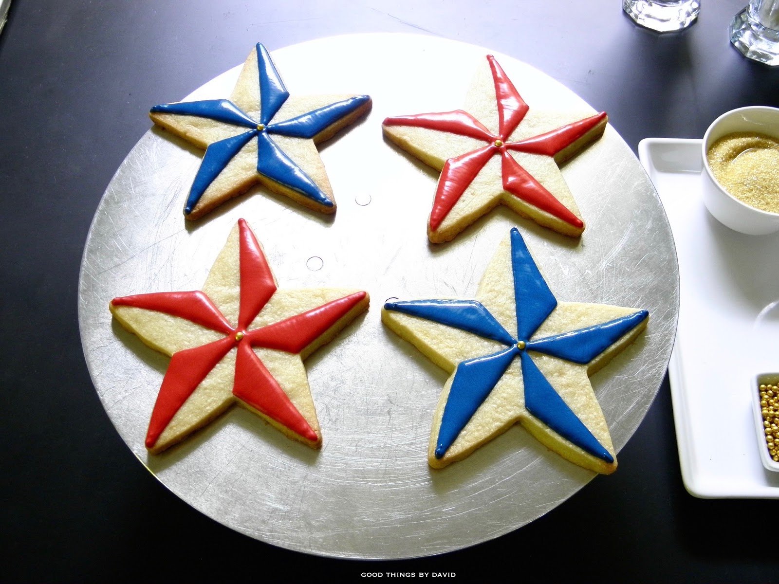 American Flag Sugar Cookies for the Fourth of July
