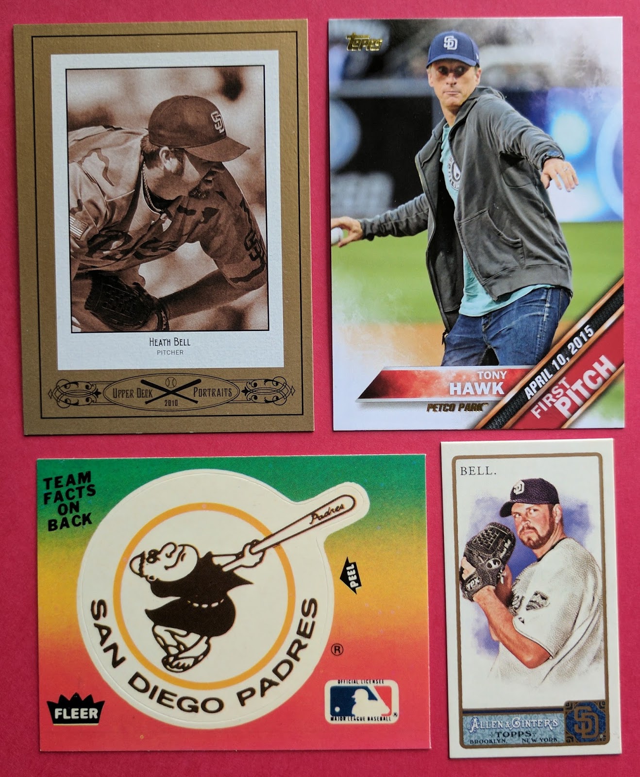 Baseball Card Breakdown: Card stacks from new guys