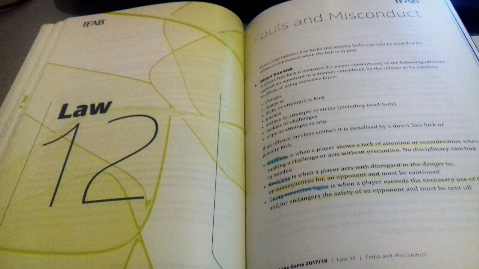 Step by Step. Kornel Paszkiewicz: Law 12: Fouls and Misconduct ...