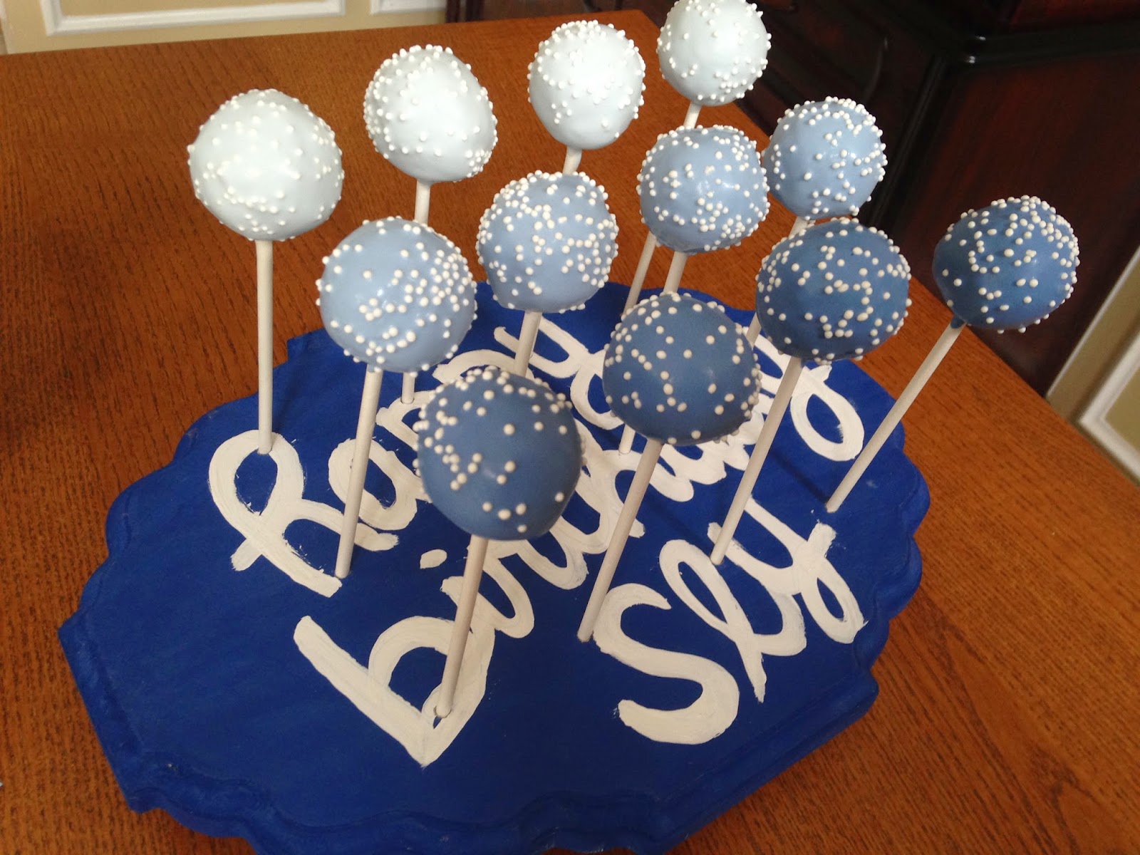 Chocolate Covered Chocolate Cake Pops on a Custom Made Cake Pop Board!