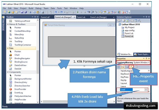 Menampilkan Data dari Database ke DataGrid pada VB.net