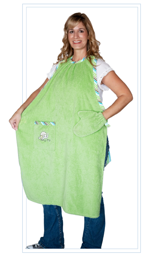 Stay-Dry Bath Apron & Towel Review - Mommy's Block Party