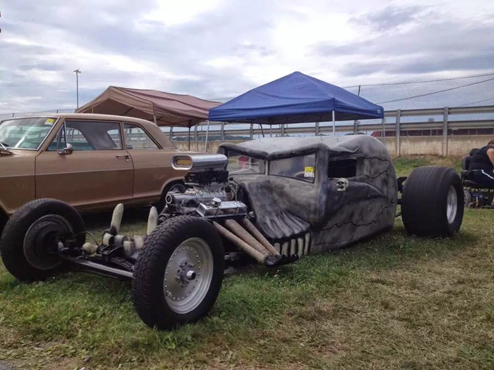 Just A Car Guy: rat rods ready for Halloween, made by Jon and Amy ...