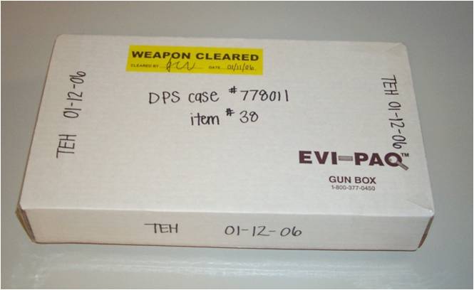 Embalaje de armas de fuego