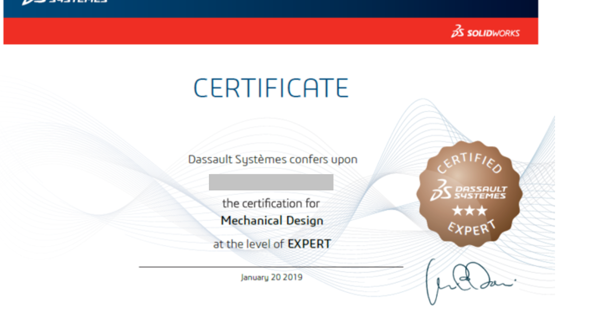 Why not?: Certified Solidworks Expert