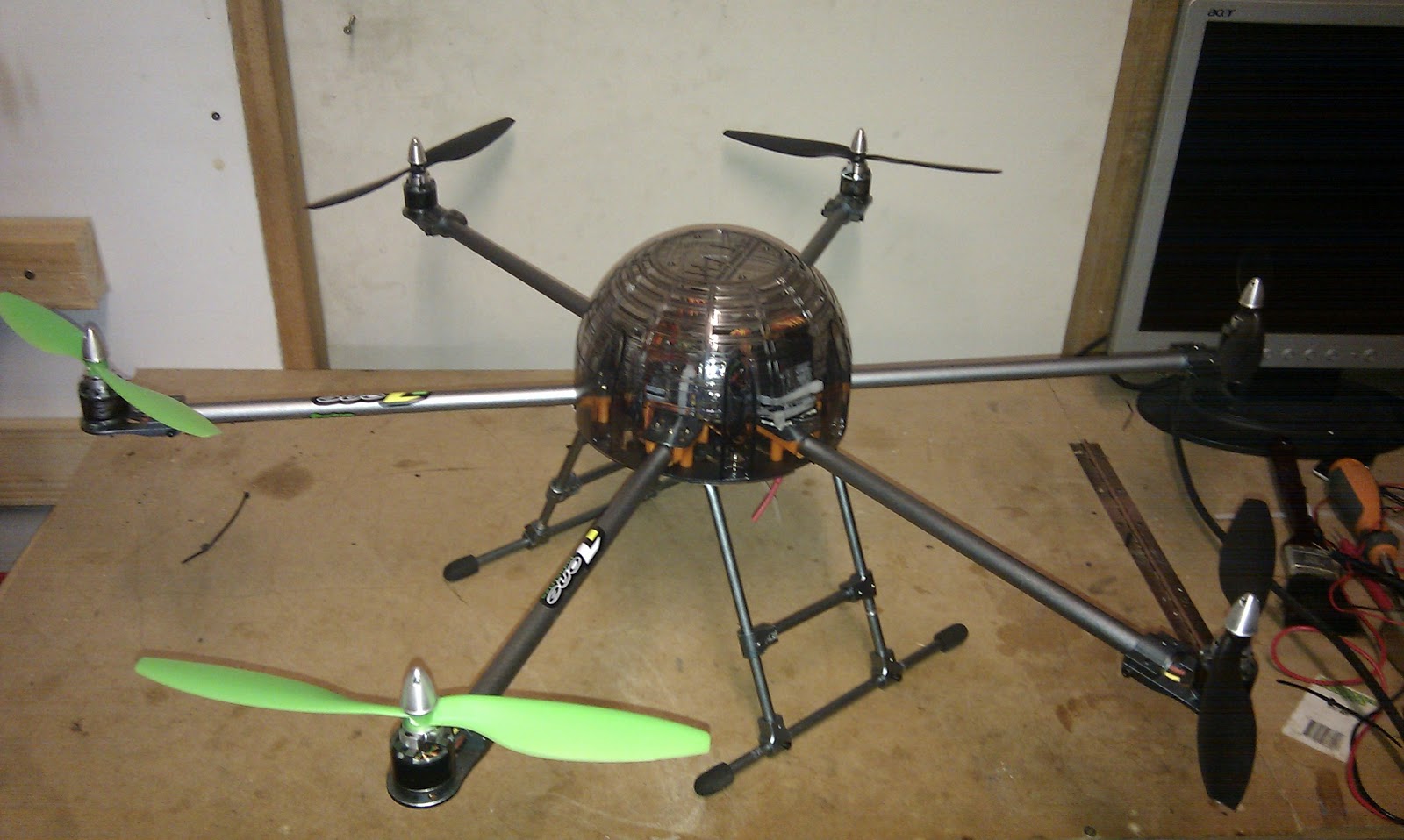 Spy-copter, A Quad-rotor with an on-board surveillance camera: my ...