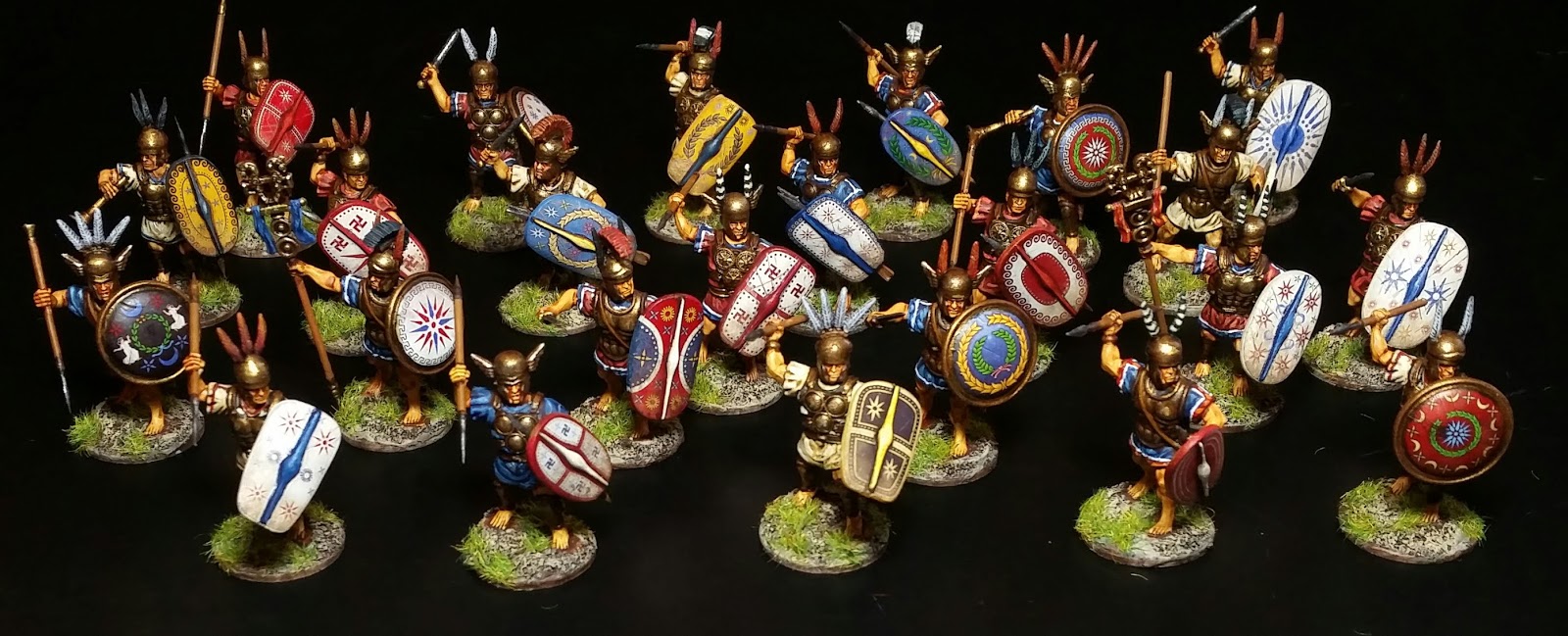 WAB Corner: Victrix Armoured Samnites Completed w/LBMS Shield Transfers