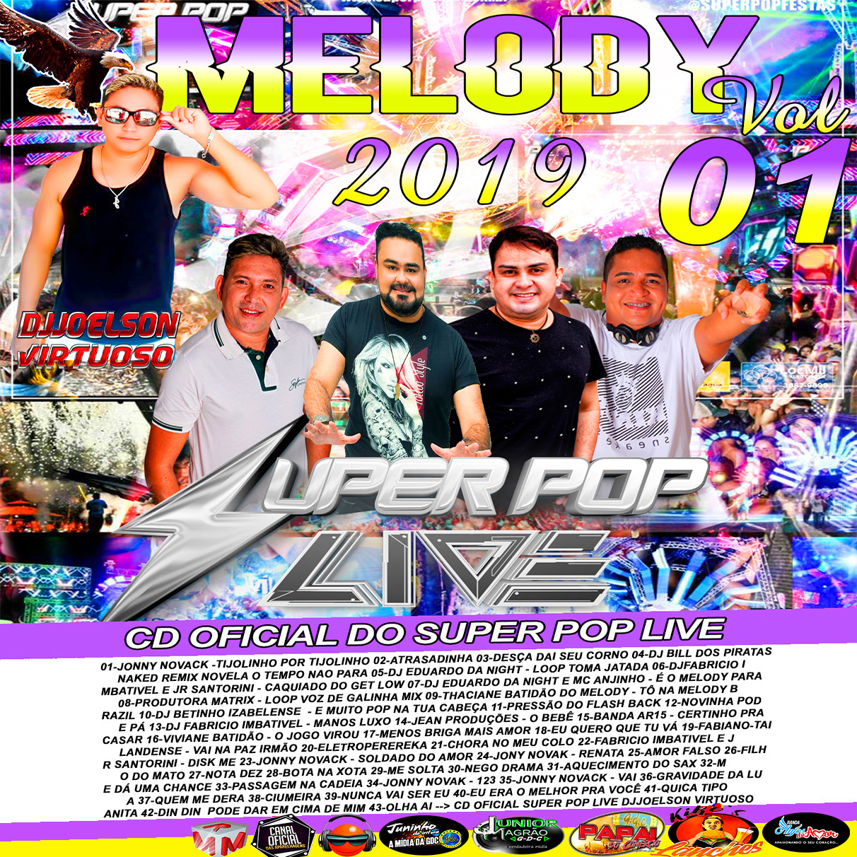 CD MELODY VOL-01 OFICIAL DO SUPER POP LIVE DJJOELSON VIRTUOSO 2019 ...