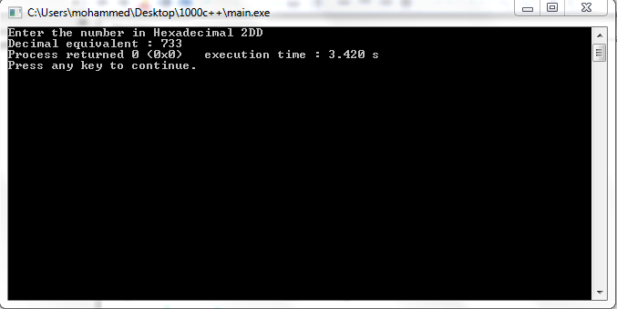 Programmers Area C Program To Convert Hexadecimal To Decimal Number