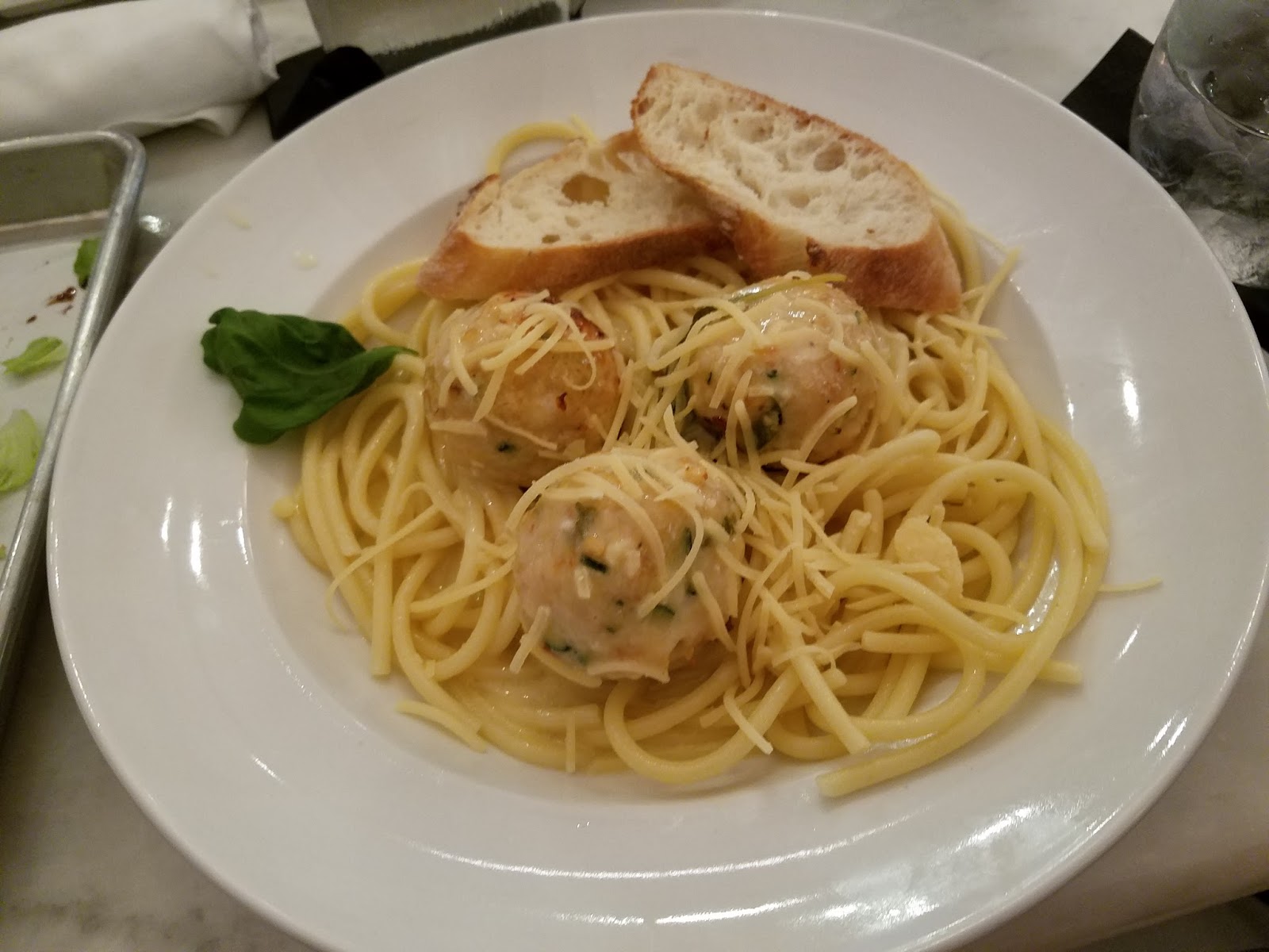 Return to Cashio's! Shrimp Scampi Ball