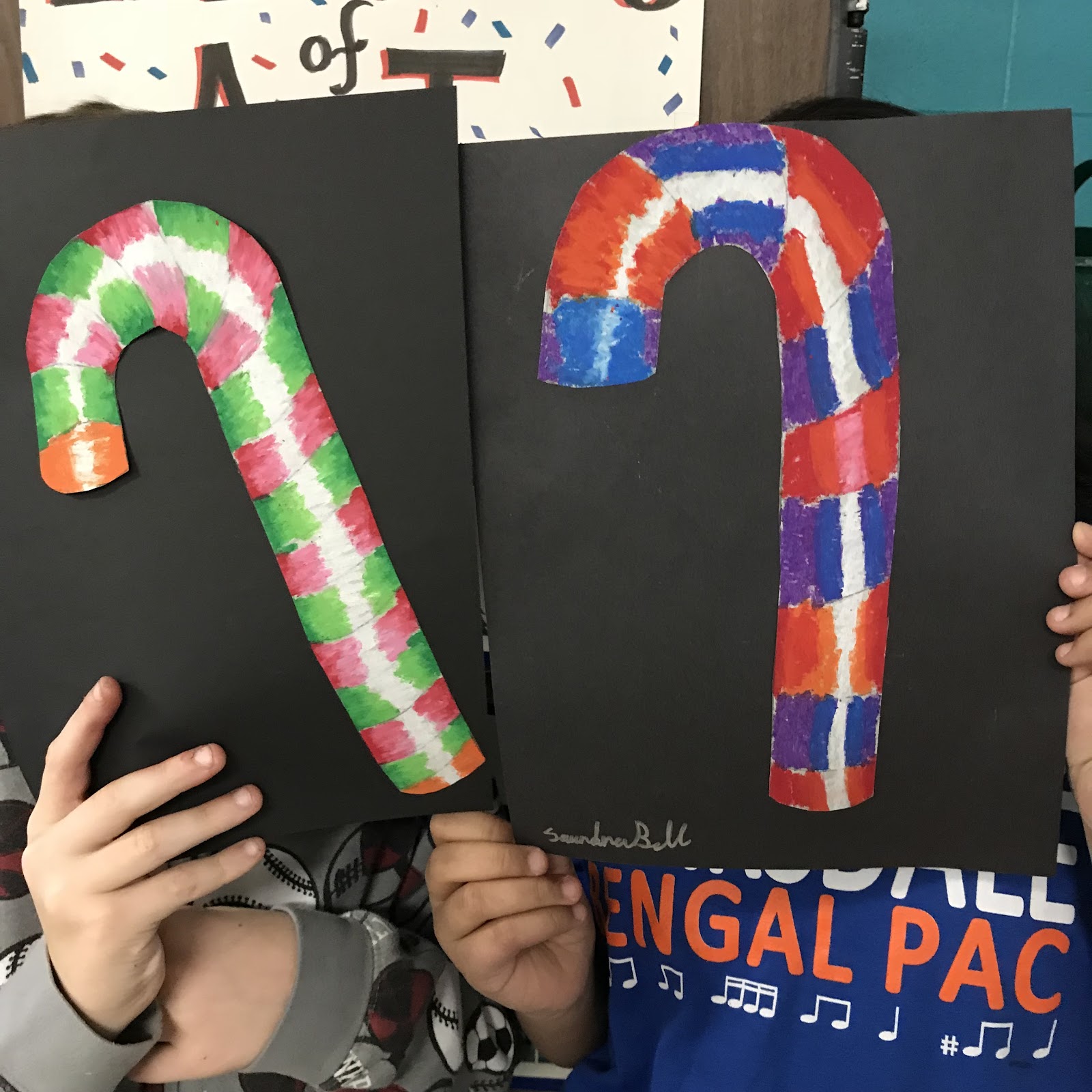 Elements of the Art Room: Blended Candy Canes take II